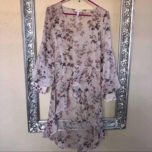 Leith | Tops | Lieth High Low Ruffle Top | Poshmark